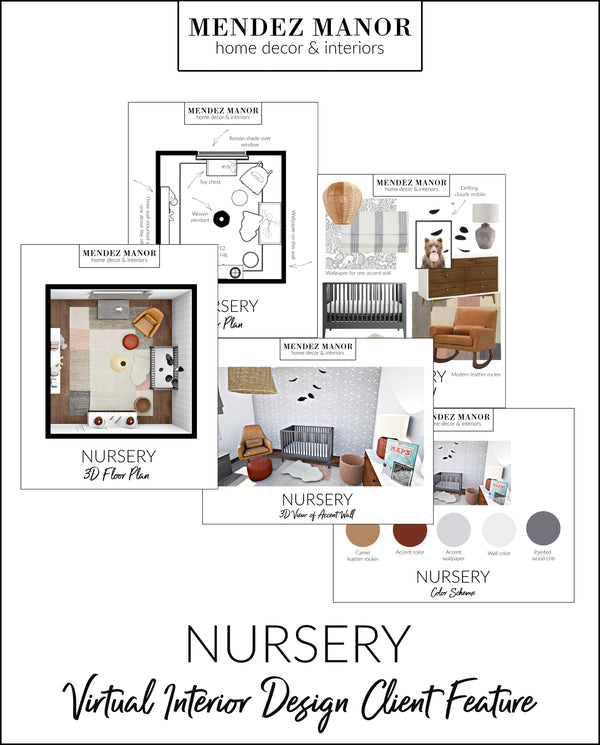 Virtual Design Client Feature: Baby Boy's Nursery Design - Mendez Manor