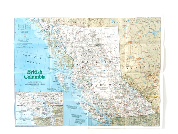 Vintage Poster Map of British Columbia - Mendez Manor